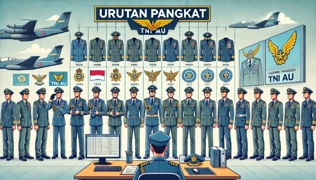 Urutan pangkat TNI AU dari terendah ke tertinggi Cek Disini! - BIMBEL TNI